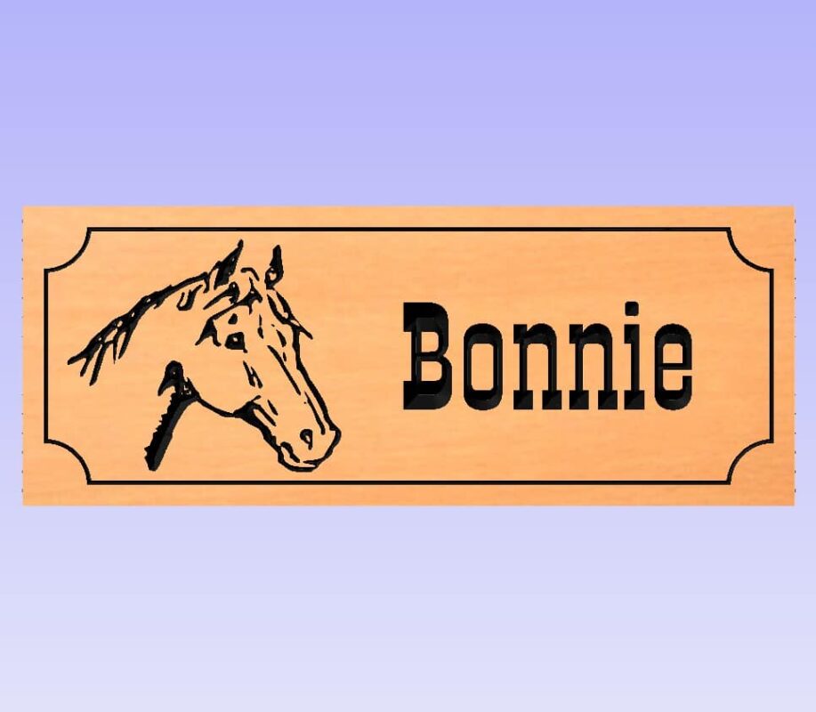Horse head Western Decor Stable Sign | Carved Wood Signs