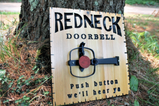 Redneck Doorbell - Funny Signs - funny porch signs - unique gifts | BUY