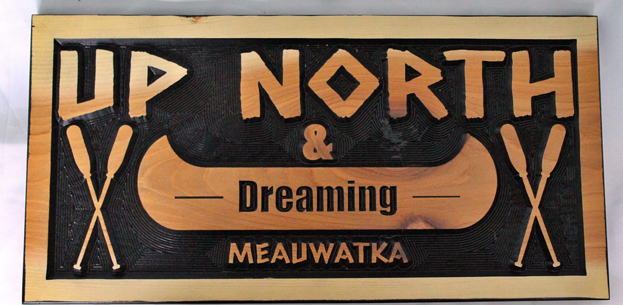 Camping Signs | Cabin Signs Up North & Dreaming | Carved Wood Signs