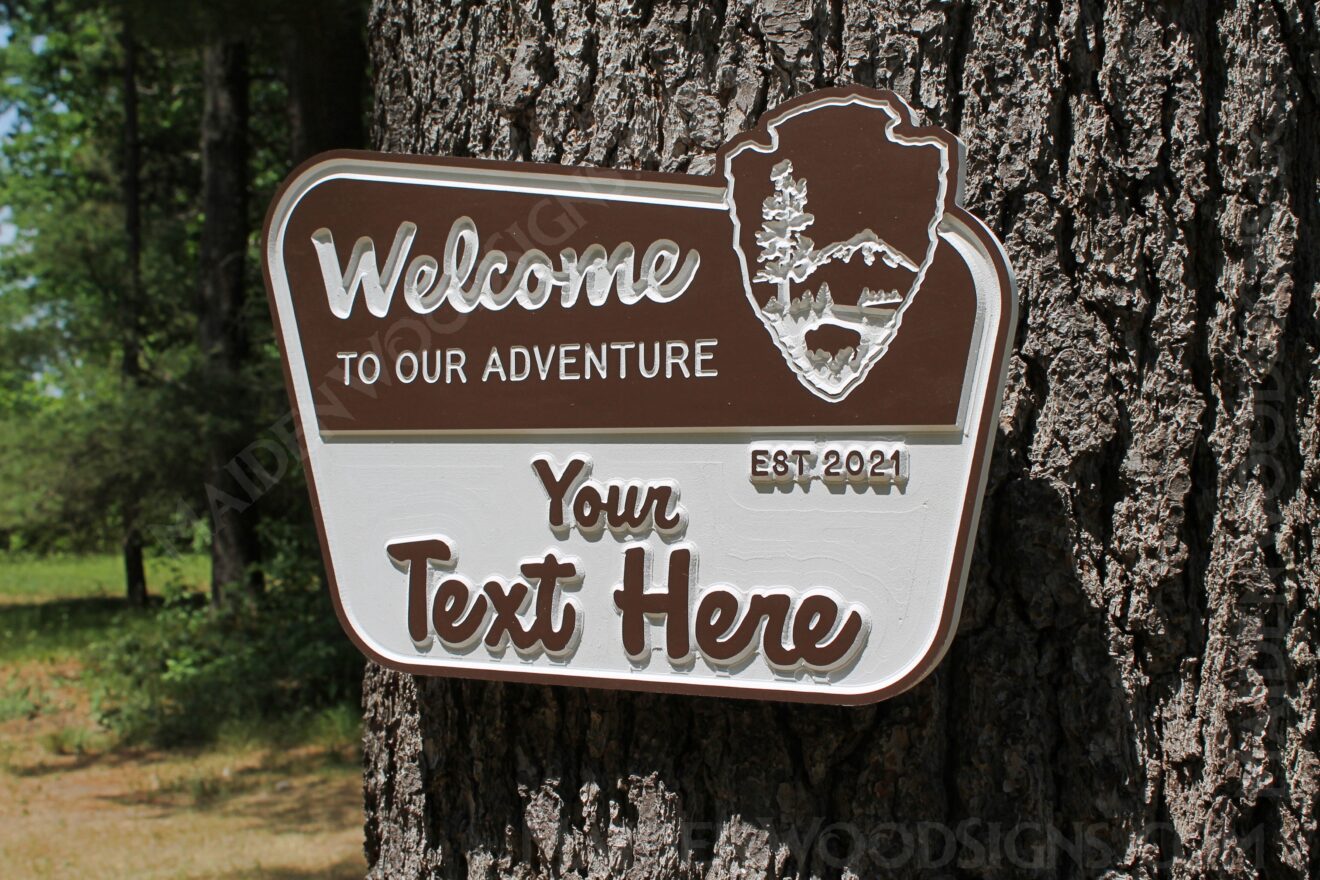 National Park-themed Custom PVC Sign with Arrowhead | indoor | outdoor