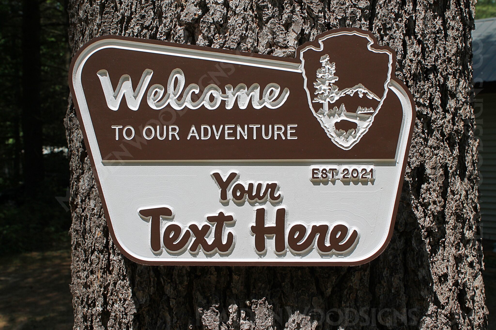 National Park-themed Custom PVC Sign with Arrowhead | indoor | outdoor